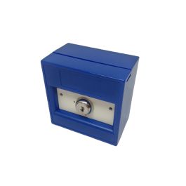 KAC Blue Manual Call Point, 2 Position, Untrapped Keyswitch