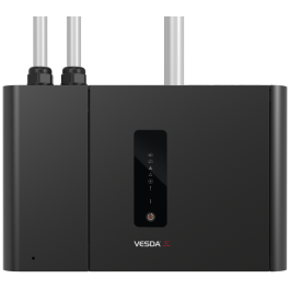 VESDA-E VEP Single Pipe VEP with FOK LED's - Black Plastic