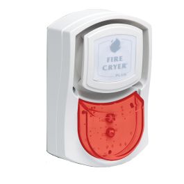 Vimpex Fire-Cryer Plus, White Voice Sounder, /w Red Beacon