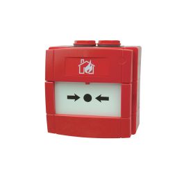 KAC Red Weatherproof Manual Call Point, 470 Ohm, Resettable Element
